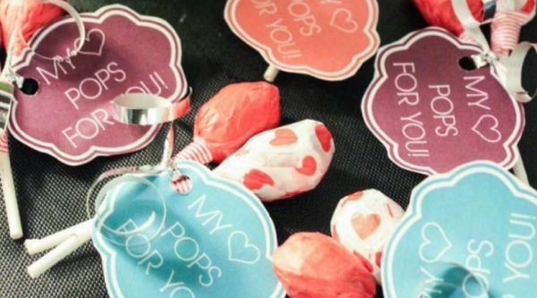 Lollipop Valentines Craft Idea: My Heart Pops For You!