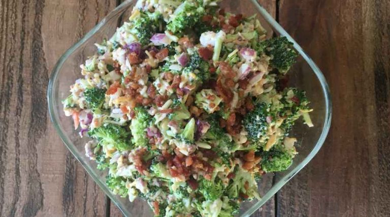 Broccoli Slaw Salad Recipe with Bacon Jam • Moms Confession