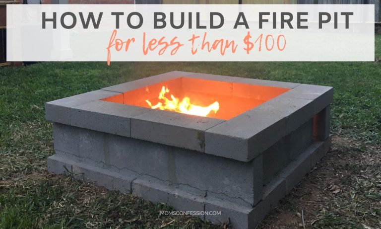 How to Build a Fire Pit for Less Than $100 • Moms Confession