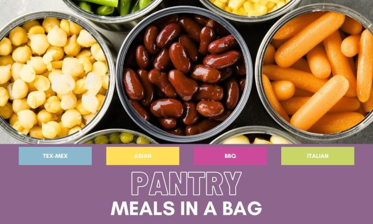 Pantry Meals In A Bag: Shelf Stable Meals for Family Dinners or Food ...